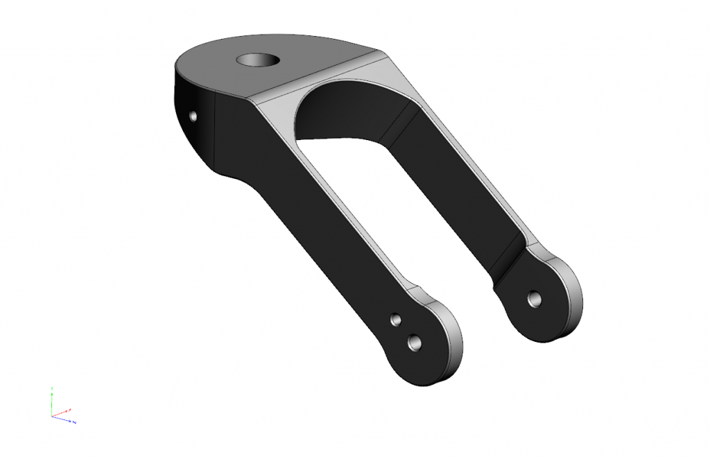 Billet aluminum Nose Wheel Fork – Custom Composites | 3:23 Composites